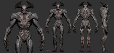 Jerad S Marantz Steppenwolf Concept Art For Batman Vs Superman And