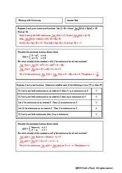 Working With Continuity By Grab A Pencil TPT