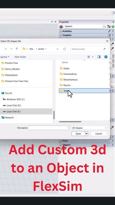 How To Add Custom 3d Shape To An Object In Flexsim Youtube