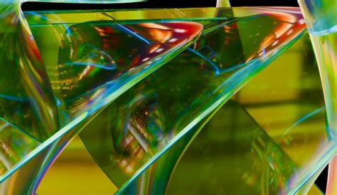 Привлекательный 3d рендер абстрактного радужного стеклянного фона сделанный с помощью 3d