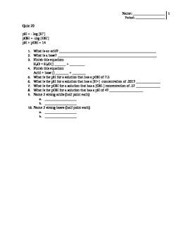 Acid Base Quiz Quiz By Ms Midgleys Science Store TPT