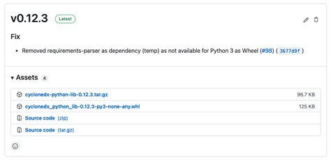 Store Build Artifacts On Release Issue Cyclonedx Cyclonedx Python Lib Github
