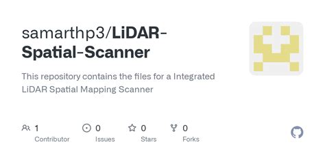 github samarthp3 lidar spatial scanner this repository contains the
