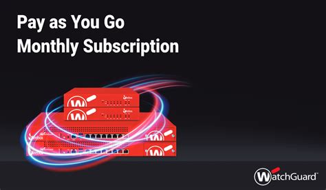 Own Your Watchguard Firewall With Flexible Pay As You Go Plans