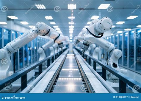 robotic arms on assembly line in a factory stock image image of innovation automation 310788797