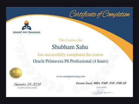 Shubham Sahu On Linkedin Projectmanagement Primaverap6 Continuouslearning