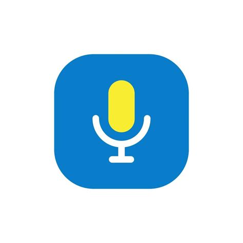 Microphone Mic Recorder Button Icon Vector In Flat Style 17152828