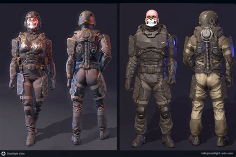 Futuristic Soldier`s Pack 3d Characters Unity Asset Store