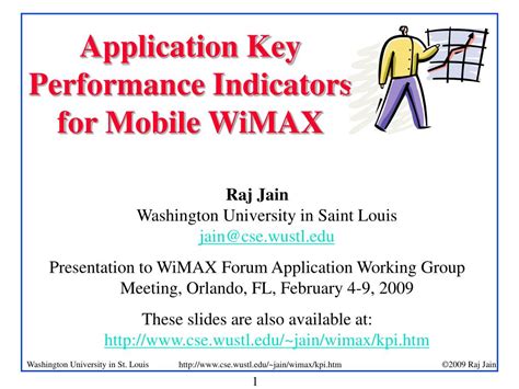 Ppt Application Key Performance Indicators For Mobile Wimax