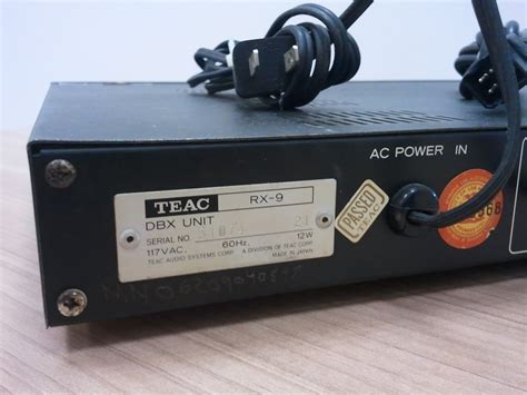 Dale Mele Project Restoring A Teac Rx 9 Dbx Unit