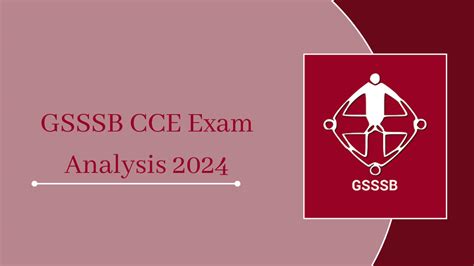 Gsssb Cce Exam Analysis 2024 1st April Section Wise Review