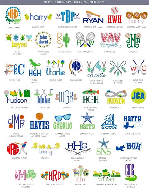 Boys Spring Specialty Monograms Persnickety Shop