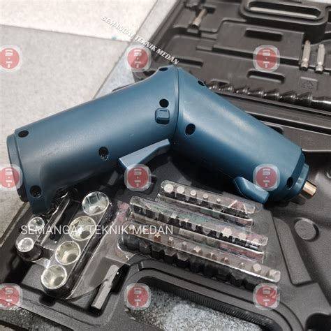 Jual Mesin Obeng Screwdriver Cordless Bor Baterai Mini 4 2v Set