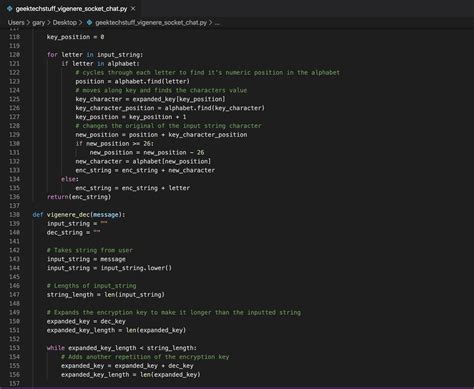 Instant Messaging App With Vigenère Encryption Python Geektechstuff