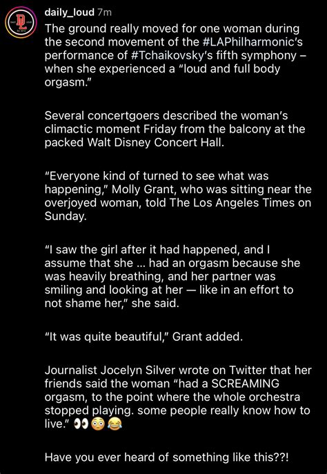 Woman Had A “loud And Full Body Orgasm” During La Philharmonic Concert