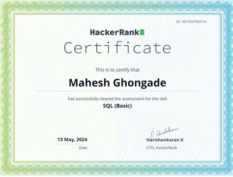 Mahesh Ghongade On Linkedin Im Happy To Share That Ive Obtained A New Certification Sql