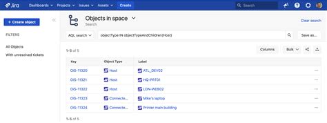 Advanced Searching Aql Assets Query Language Jira Service