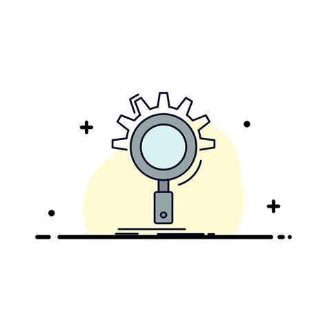 Seo Search Optimization Process Setting Flat Color Icon Vector 14875256 Vector Art At Vecteezy