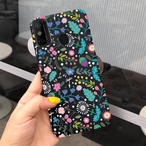 Shop Generic For Tecno Spark GO Case KE S Pretty Girl Stylish Flowers Black Online