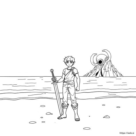 Páginas Para Colorear De Percy Jackson