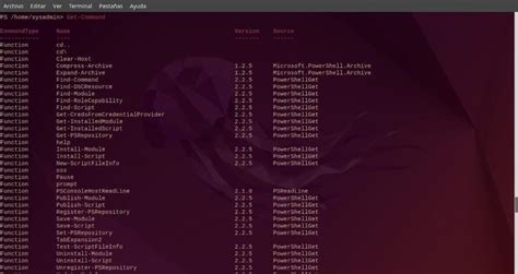 PowerShell Uso De Comandos De Linux Y Windows En GNU