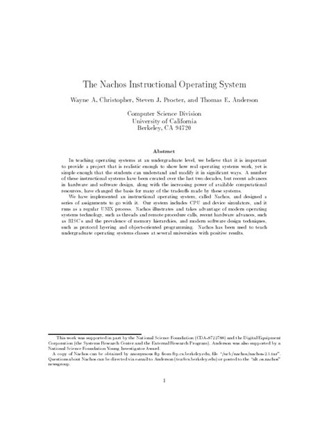 the nachos instructional operating system wayne a christopher download free pdf operating