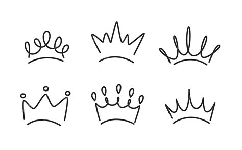 Premium Vector Simple Drawing Crowns Vector Cute Princess Crown