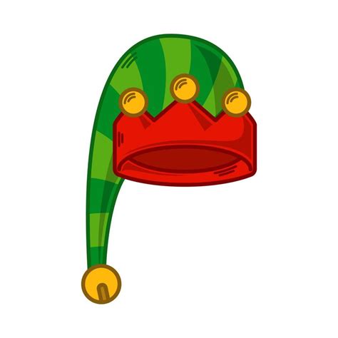 Cartoon Green Elf Hat Illustration Eps 10 Vector 14767586 Vector Art At Vecteezy