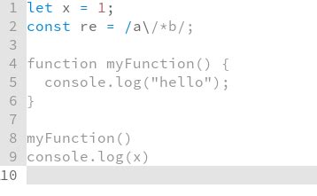 Regex Literals Break Javascript Syntax Highlighting Issue Zyedidia Micro Github