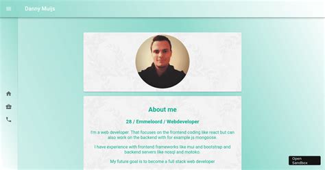 CV Danny Codesandbox