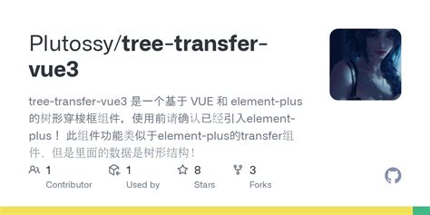 github plutossy tree transfer vue3 tree transfer vue3 是一个基于 vue 和