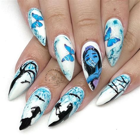 Corpse Bride Nails Bride Nails Corpse Bride Nail Art