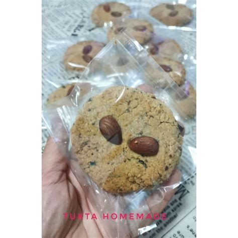 คุ้กกี้ อัลมอนด์ ไร้แป้ง ไร้น้ำตาล คีโตทานได้ เบาหวานทานได้ Shopee Thailand