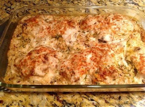 Easy Chicken And Rice Bake Recipe Just A Pinch Recipes