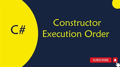 C Oops 43 Why Need Of Constructors And Order Of Execution In Telugu Youtube