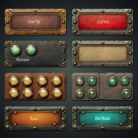 Premium Vector Web And Game Menu For Ui And Ux Design
