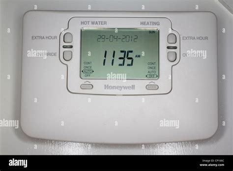 Household Honeywell Central Heating Programmer Timer On Wall In