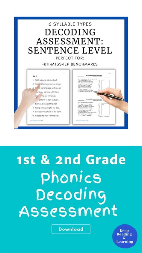 Elementary Phonics Decoding Tests Real And Nonsense Words 6 Syllable