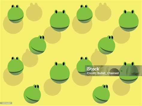 개구리 3d 볼 머리 애니메이션 만화 벡터 일러스트 원활한 배경01 0명에 대한 스톡 벡터 아트 및 기타 이미지 0명 3차원 형태 개구리 Istock