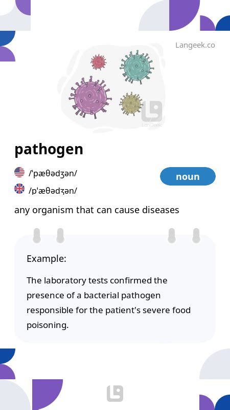 Definition And Meaning Of Pathogen Picture Dictionary
