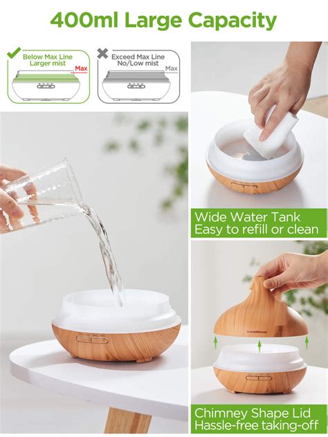 Innogear Aromatherapy Diffuser And Oils Set Oil Diffusers Ultrasonic Di