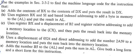 Use The Examples In Sec 2 3 2 To Find The Machine