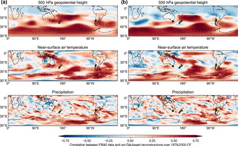 Pearson Correlation Coefficient Between The Reconstructed And Era5 Download Scientific Diagram