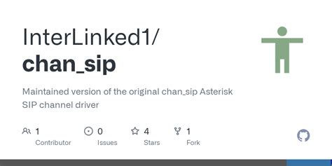 GitHub InterLinked1 Chan Sip Maintained Version Of The Original Chan Sip Asterisk SIP Channel