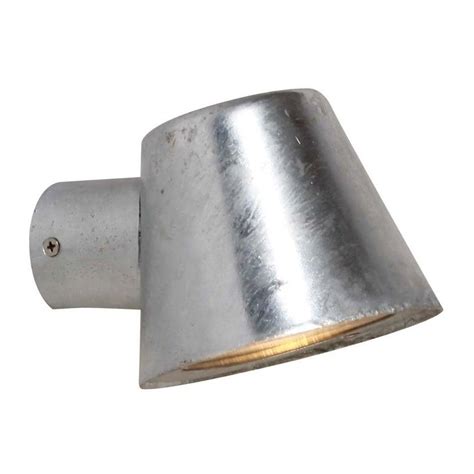 Skopa Wall Light Surface Mounted Gu10 Cone Galvanized Steel Ip44 Glass Diffuser Big W