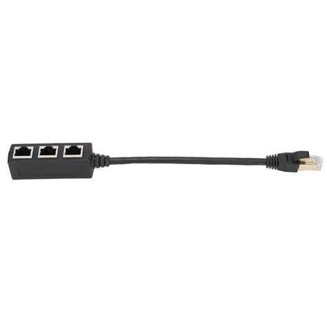 Rj45 Ethernet Adapter Cable Extension 1 To 3 Port Excellent Connection Transmission Good Signal