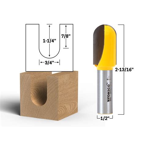Core Box Router Bit Shank Carbide Tipped Bit