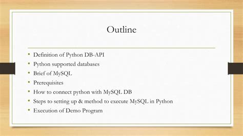 Pythondatabaseapi Presentation For Database Pptx Databases Computer Software And Applications
