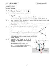 Physics Remedial Worksheet Forces Equilibrium Examples Course Hero