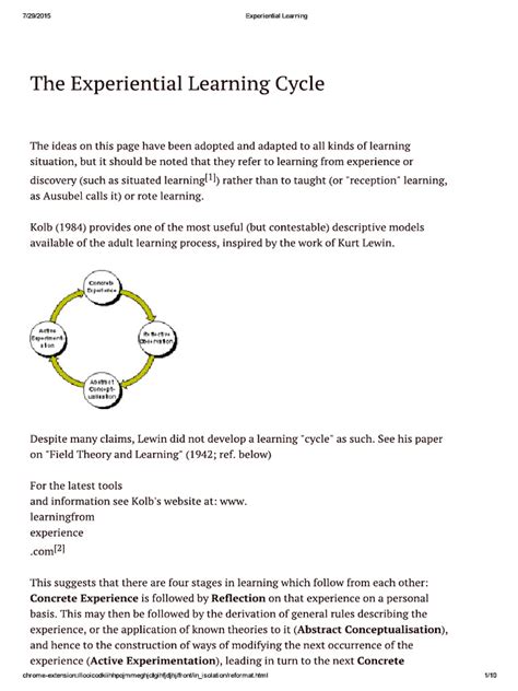 22 Experiential Learning Cycle Pdf